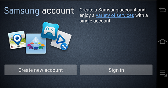 How to create a Samsung Account. - MPC